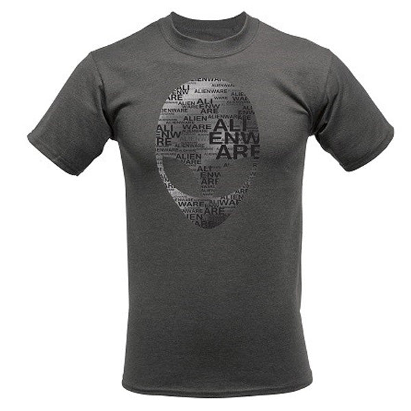 Alienware Arena Grey Heather Alien Font Gaming Gear T-shirt – Shoppers ...